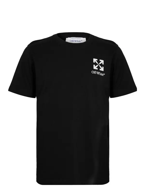 Off-White Logo Short Sleeve T-shirt - Black