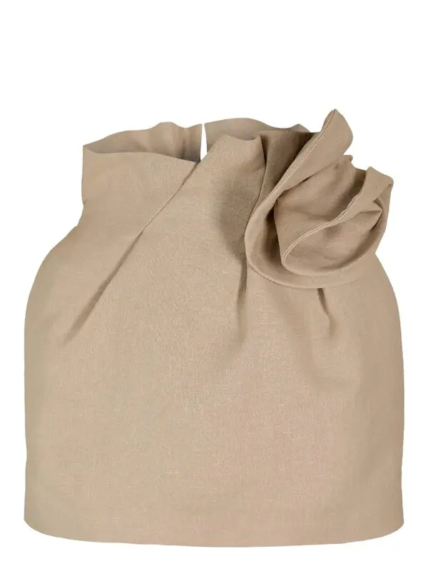 Magda Butrym Mini Skirt - Nude