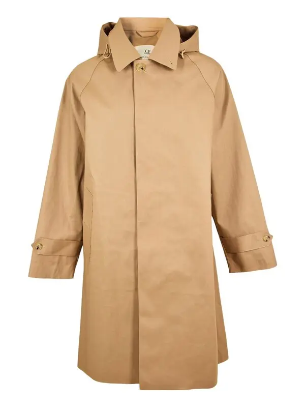 C.P. COMPANY Long Trench Coat - Nude