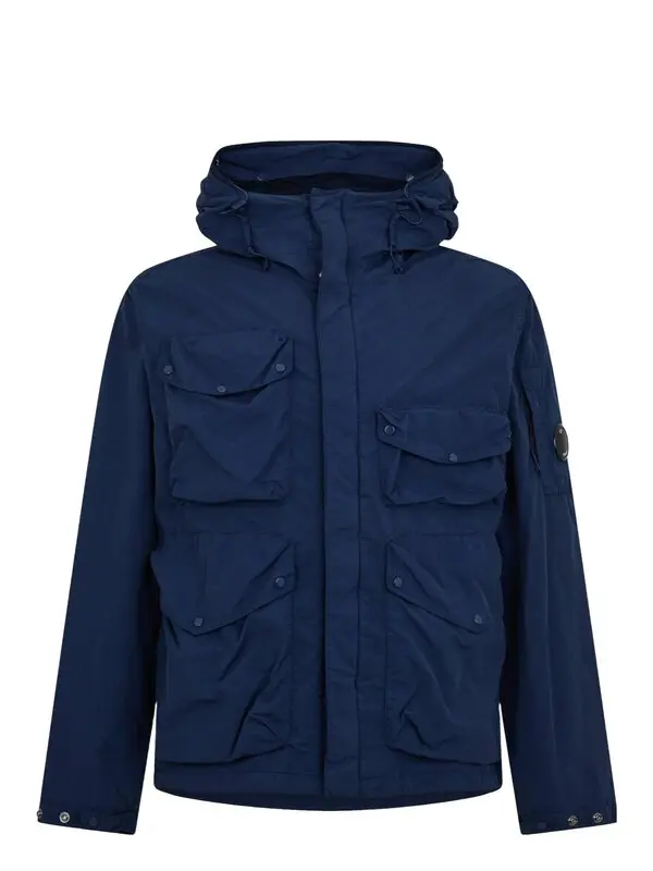 C.P. COMPANY Adjustable Hooded Jacket - Blue