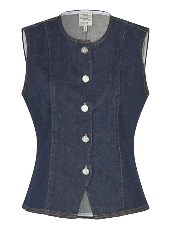 Baum Und Pferdgarten Sleeveless Button-up Top - Black