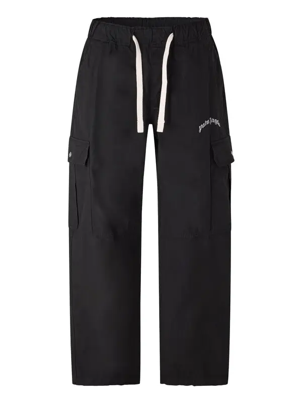 Palm Angels Cargo Trousers - Black