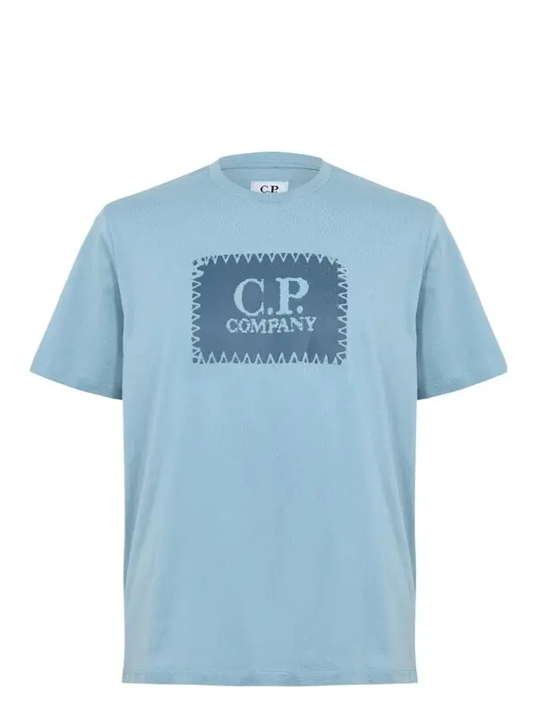 C.P. COMPANY Logo Crew-neck T-shirt - Blue