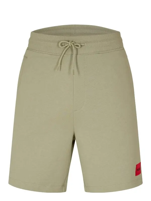 Hugo Boss Fleece Shorts With Drawstring Waist - Nude