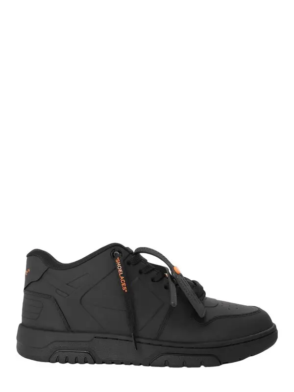 Off-White Low-top Sneakers With Signature Detailing - Black