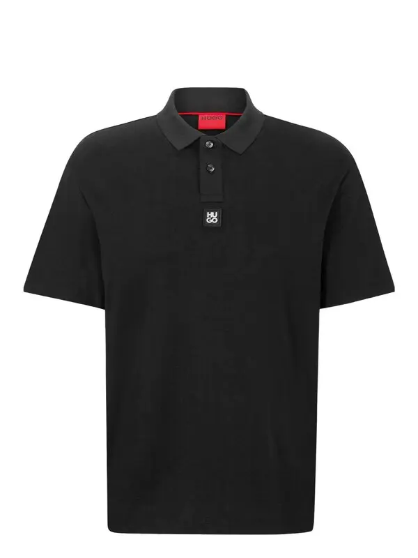 Hugo Boss Logo Short Sleeve Polo Shirt - Black
