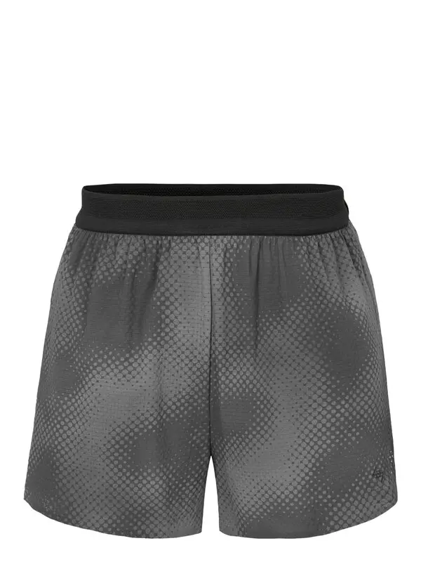 REPRESENT Elastic Waistband Athletic Shorts - Black