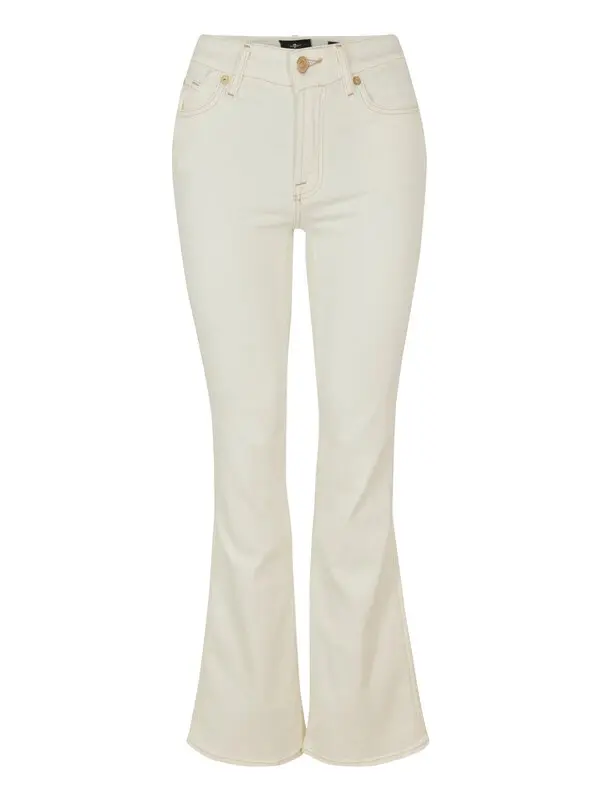 7 For All Mankind Bootcut Jeans - White