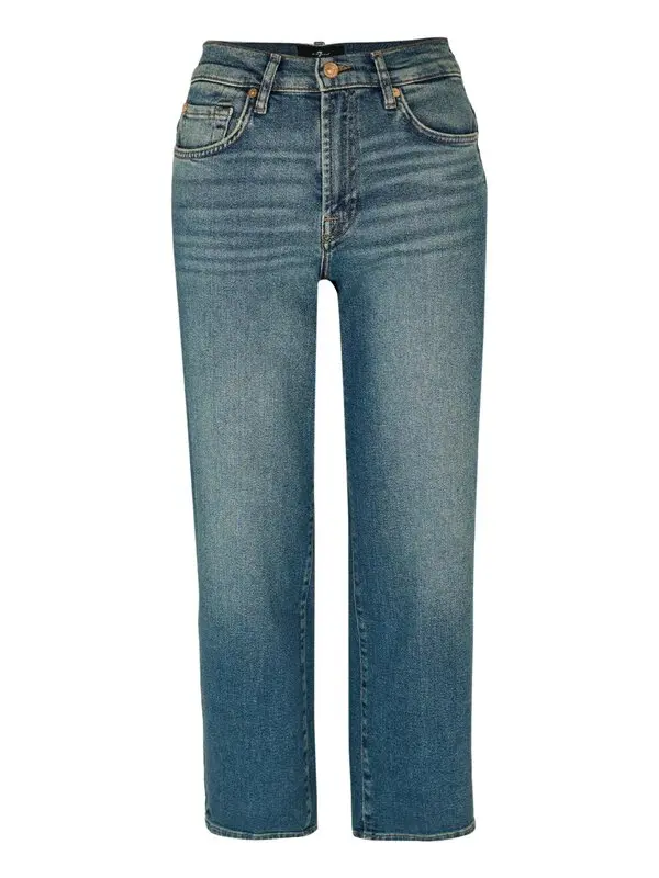 7 For All Mankind Straight Leg Jeans - Blue