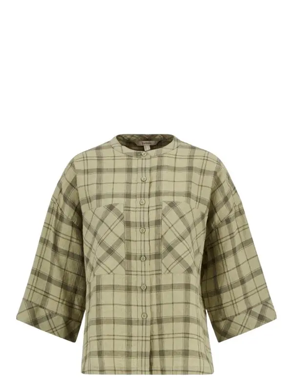 Barbour Printed Long-sleeve Shirt - Sage Check Tweed