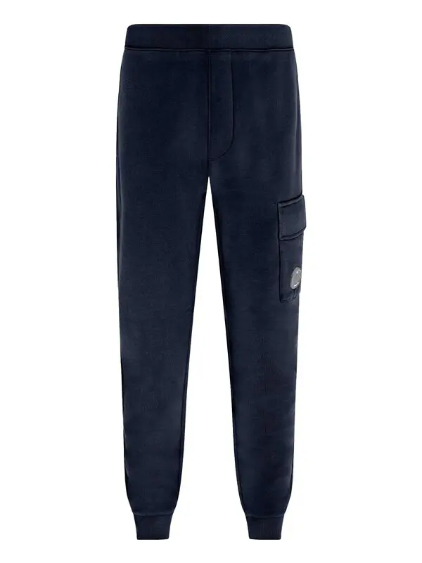 C.P. COMPANY Cargo Trousers With Lens Detail - Black