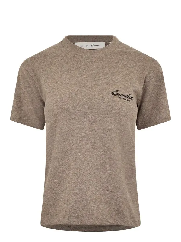 Fear Of God Logo Detail T-shirt - Nude