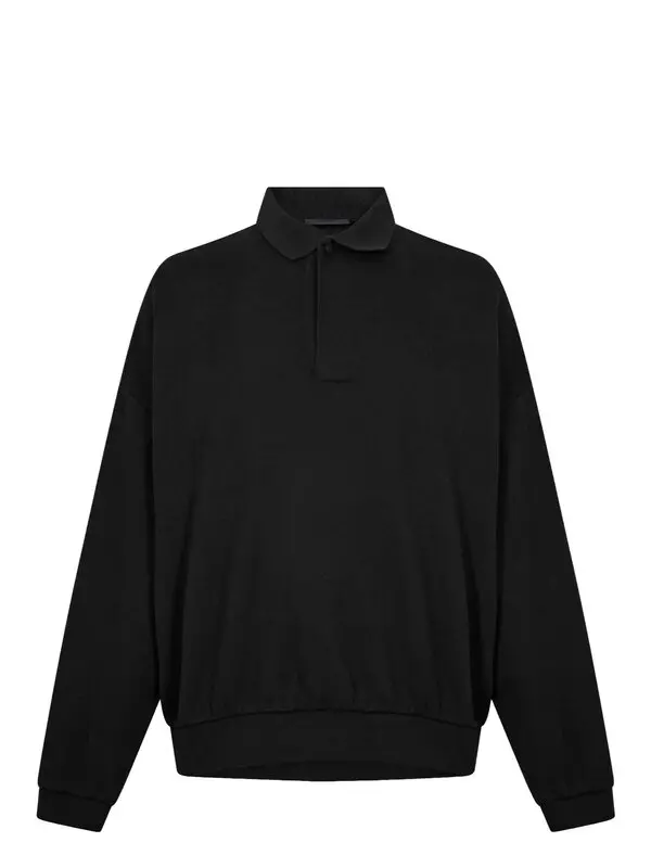 Fear Of God Long-sleeved Polo Shirt - Black