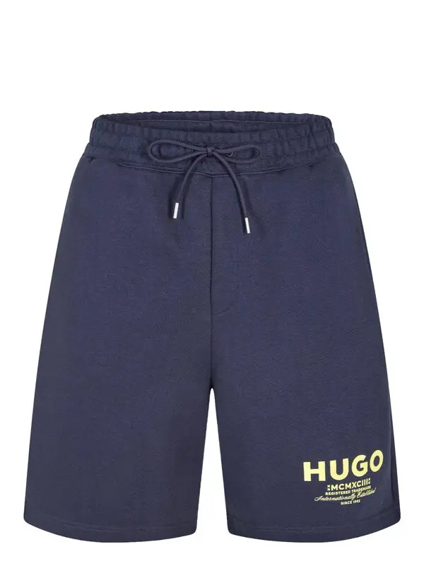Hugo Boss Fleece Jogger Shorts - Black