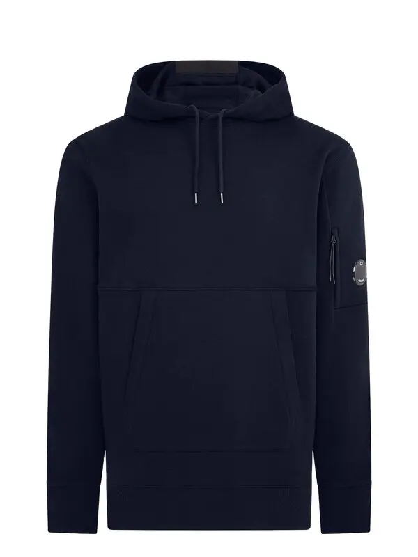 C.P. COMPANY Logo Detail Hoodie - Black