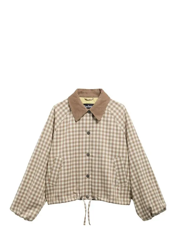 Barbour Checked Casual Jacket - Nude