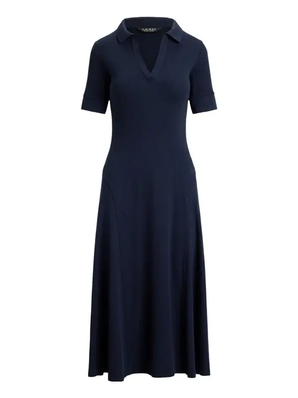Ralph Lauren Knitted Polo Jumper Dress - Black