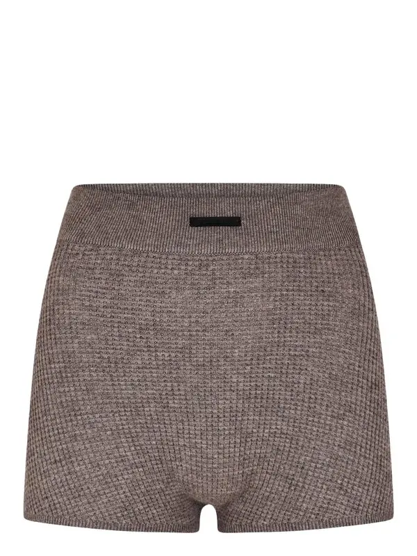 Fear Of God Waffle Velour Athletic Shorts - Gray