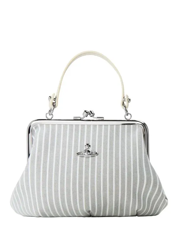 VIVIENNE WESTWOOD Striped Orb Clasp Handbag - No
