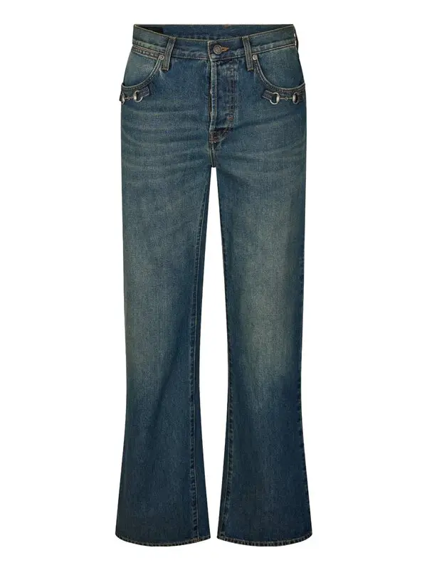 Gucci Straight Leg Jeans - Green