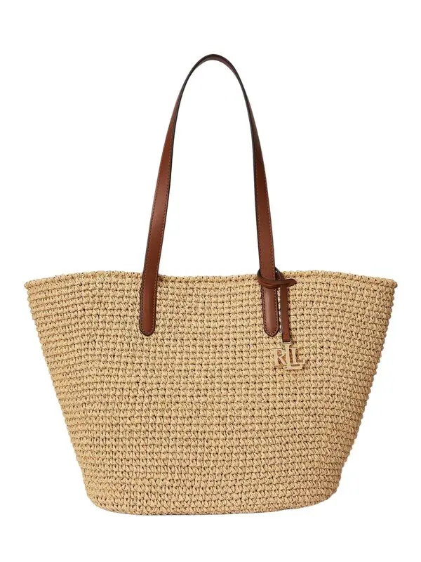 Ralph Lauren Woven Tote Bag - Nude