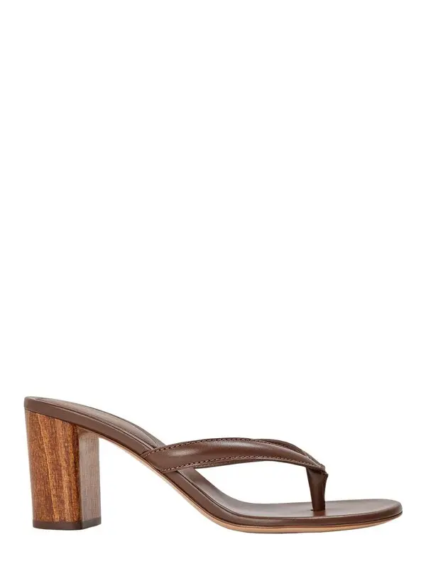 GIANVITO ROSSI Flip Flop 70h High Heel Sandals - Brown