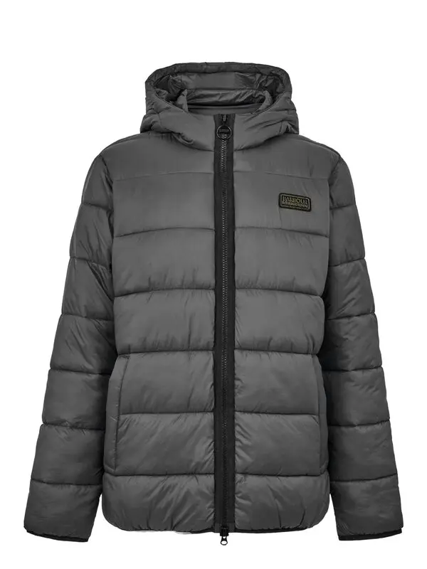 Barbour Quilted Fixed Hood Short Puffer Jacket - Black