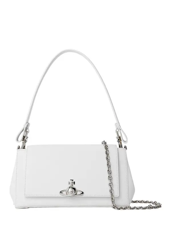 VIVIENNE WESTWOOD Medium Shoulder Bag With Orb Detail - White