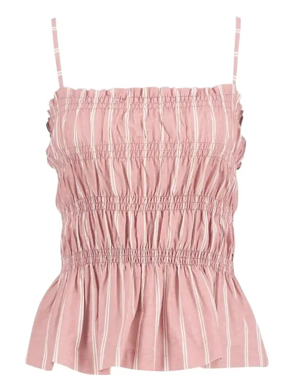 Barbour Striped Ruffled Camisole - No