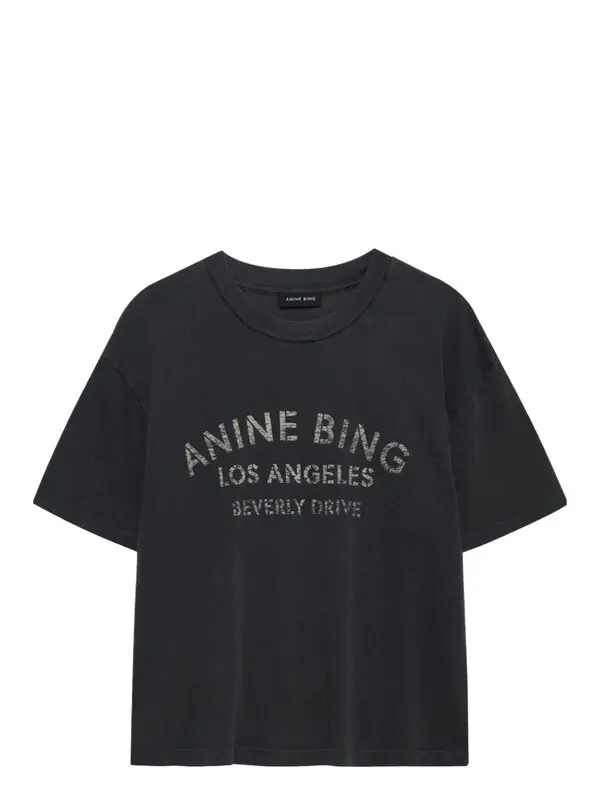 ANINE BING Classic Crew Neck T-shirt - Black