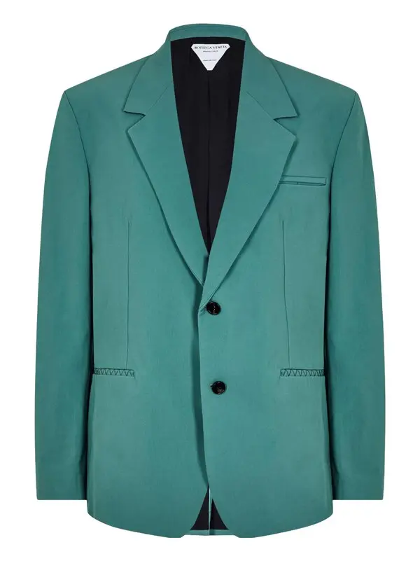 Bottega Veneta Teal Green Blazer - Blue