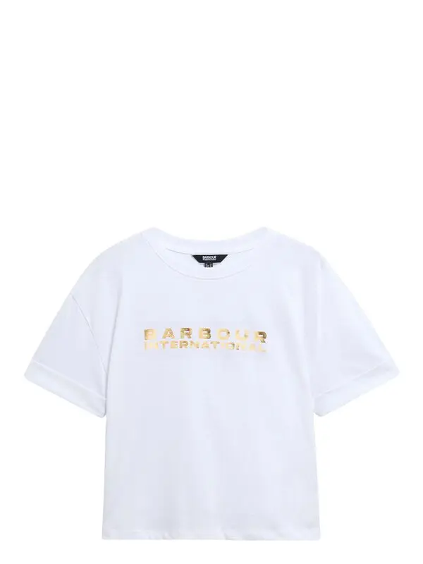 Barbour Printed Crew Neck T-shirt - White