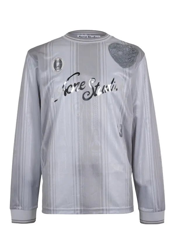 Acne Studios Long Sleeve T-shirt - Gray