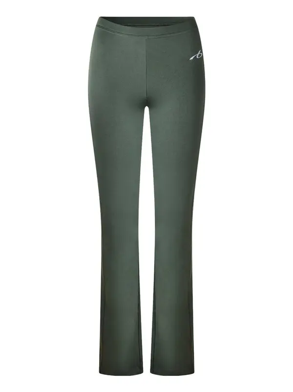 Balenciaga High-stretch Knit Flared Leggings - Green