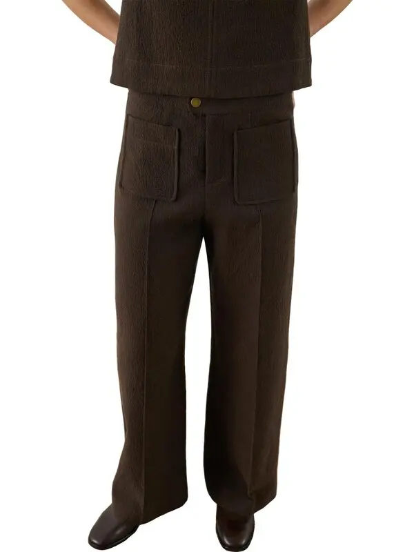 Soeur Harry Trousers Classic Straight-leg Casual Pants - Black