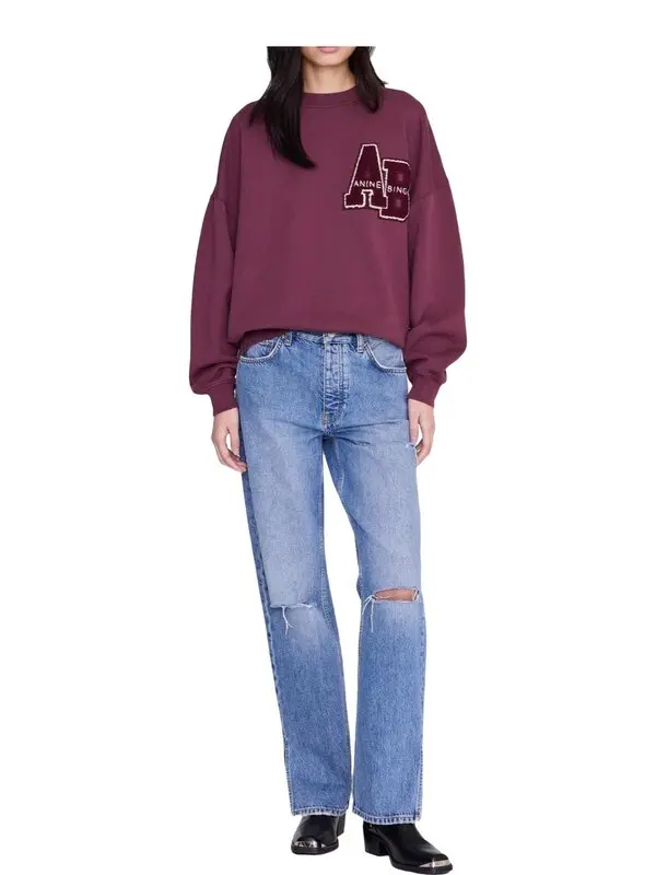ANINE BING Crew Sweatshirt - Blue