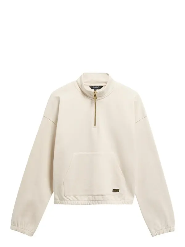 Barbour International Quarter-zip Fleece - White
