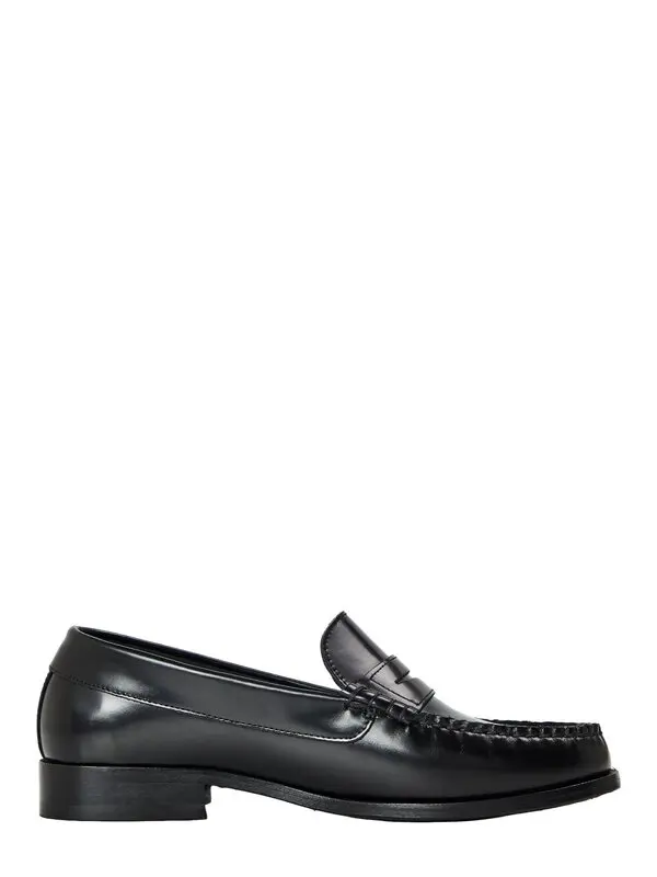 ALOHAS Studded Loafer - Black
