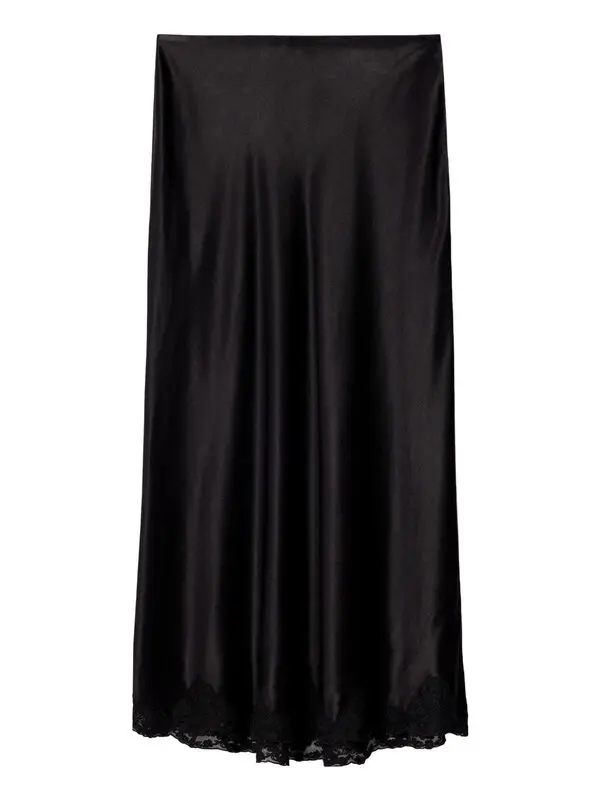 Rixo Midi Skirt - Black
