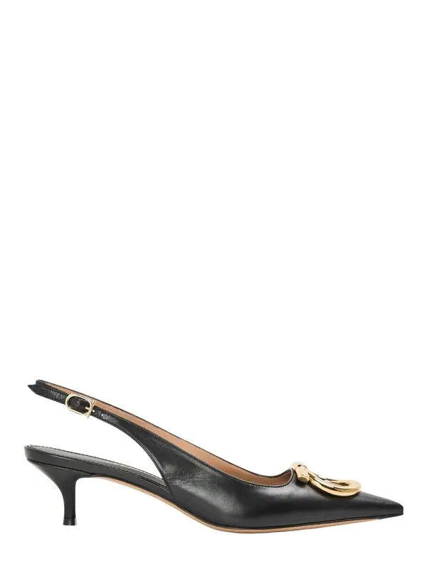FERRAGAMO Sara Slingback With Pointed Toe - Black
