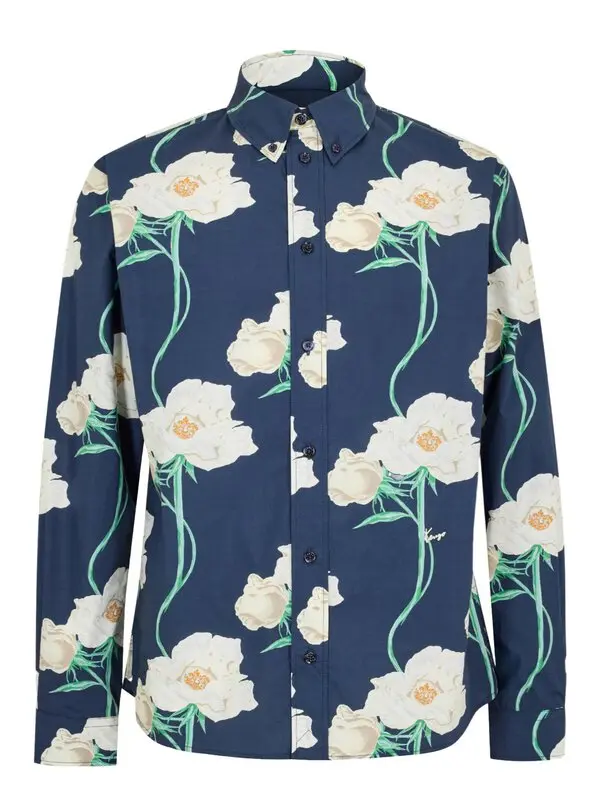 Kenzo Long-sleeve Printed Shirt - Blue