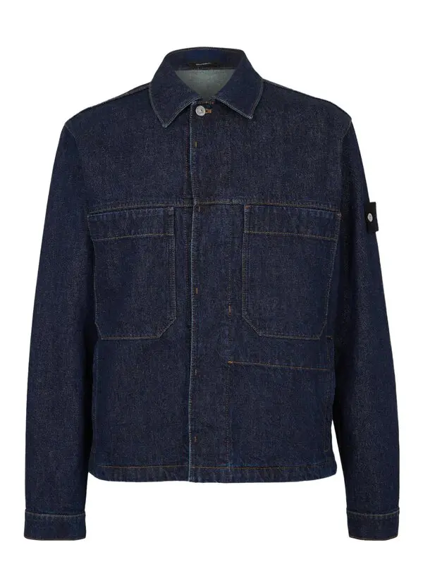Stone Island Biker Jacket - Black