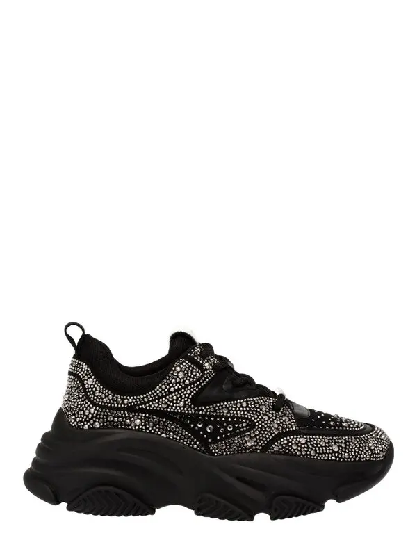 Steve Madden Embellished Chunky Sneakers - Black