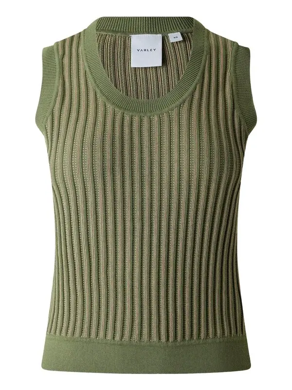 Varley Ribbed Knit Tank Top - No