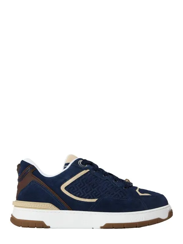 Versace Suede Athletic Sneakers - No