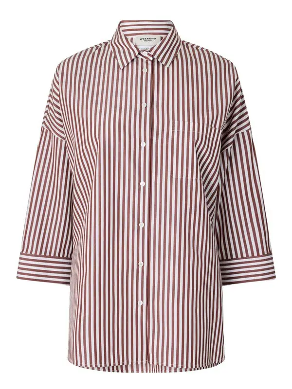 Max Mara Giralda Striped Long Sleeve Shirt - No