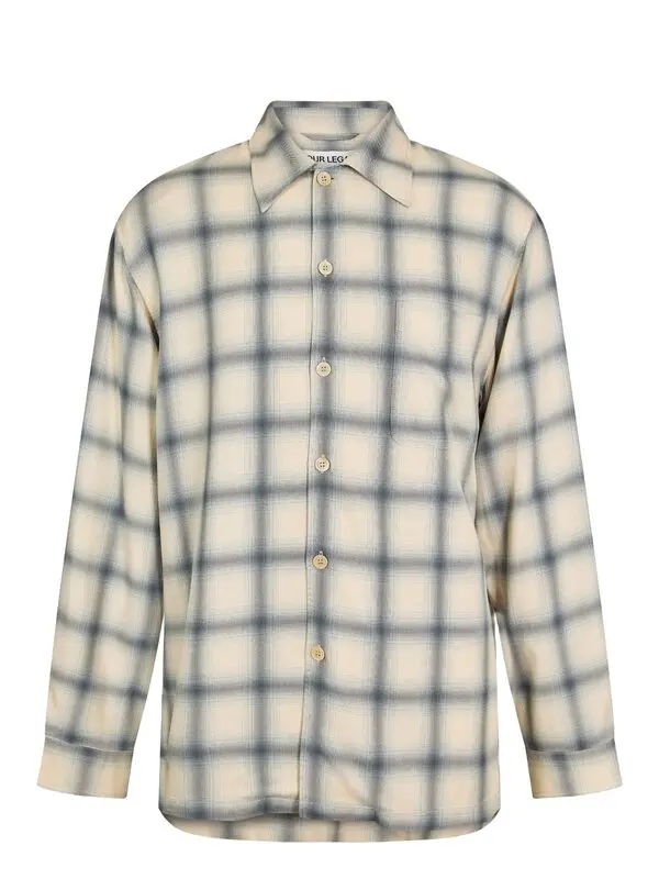 Our Legacy Printed Long-sleeve Shirt - Gray