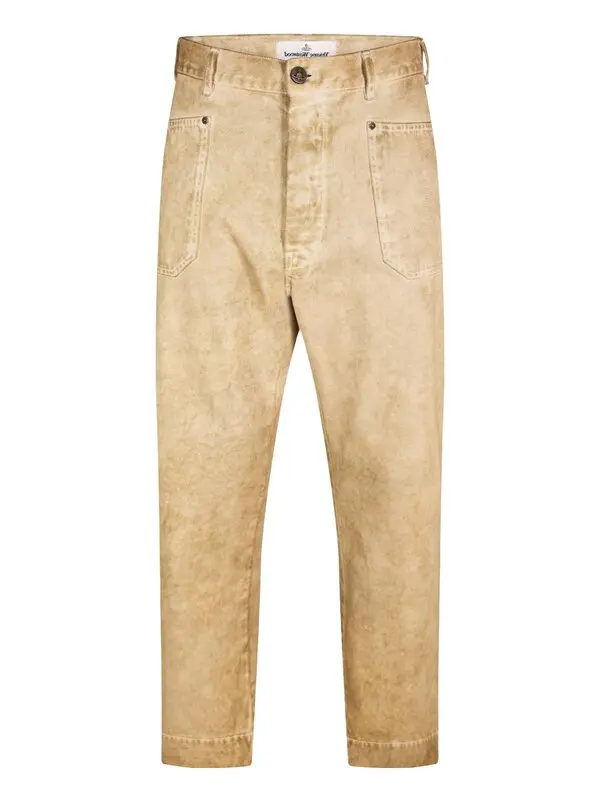 VIVIENNE WESTWOOD Loose Straight-leg Jeans - Nude
