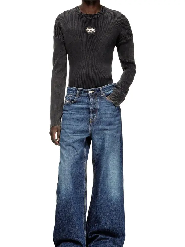 DIESEL® D-rise Wide Leg Jeans - Black