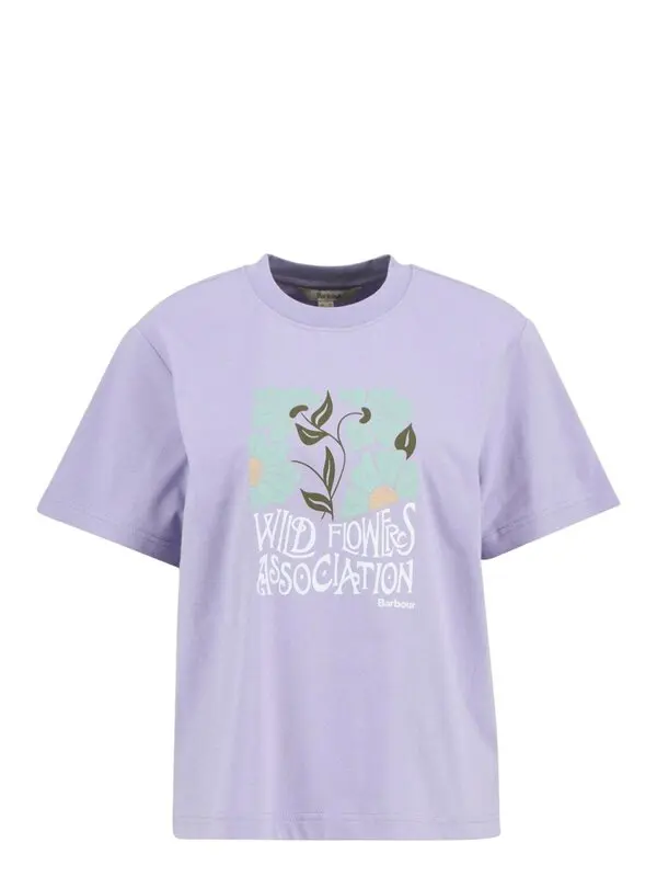 Barbour Printed T-shirt - Purple